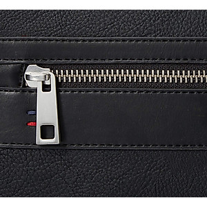 Tommy Hilfiger womens Tommy Hilfiger for Women Leo Messenger Bag, Pebble Black, One Size US