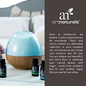 artnaturals Sound Machine Diffuser & Essential Oil Set - (300ml Tank & Top 16 Set) - 6 Calming Natural Sounds - Aromatherapy and White Noise for Relaxation and Sleeping - Baby, Kids, and Adults