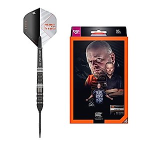 Target Darts RVB x Echo 25G 95% Tungsten Swiss Point Steel Tip Darts Set, Black and Grey (RVBXECHOSTEEL)