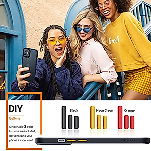 TORRAS Shockproof Designed for iPhone 12 Mini Case [8FT Military Grade Drop Tested] Slim Fit Hard iPhone 12 Mini Phone Case with Silicone Bumper, Translucent Case for iPhone 12 Mini 5.4“, Black