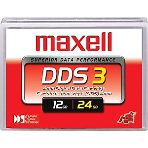 Maxell Hs-4/125s Dat Dds-3 Data Cartridge - Dat Dds-3 - 12gb (native)