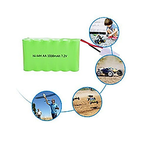 Yungou AA 7.2V 1000mAh Nickel-Metal Hydride Cell Batteries Remote Control Model Electric Toys Rechargeable Batteries
