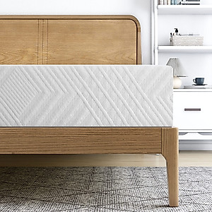LIFERECORD 10 inch Twin XL Mattress in a Box, Gel Memory Foam Mattresses Made in USA for Twin XL Bed, Medium Feeling White