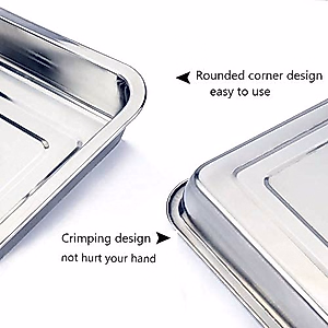 Tattoo Stainless Steel Tray - LEEYUKA 2PCS Stainless Steel Tattoo Tray Dental Medical Tray Piercing Instrument Tray Flat for Tattoo Machine Tattoo Kit Tattoo Supply
