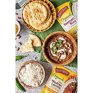 Tasty Bite Organic Indian Madras Lentils, Microwaveable Ready to Eat Entree, 10 Ounce (Pack of 6)