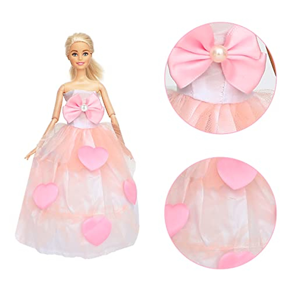 SOTOGO 12 Sets Doll Clothes for 11.5 Inch Girl Doll Handmade Doll Outfits Fashion Doll Dresses Party Wedding Dresses Doll Gowns