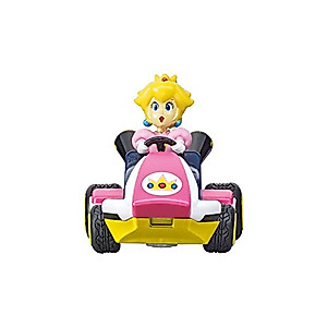 Carrera RC Nintendo Mario Kart 2.4 GHz Mini Collectible Radio Remote Control Toy Car Vehicle - Peach