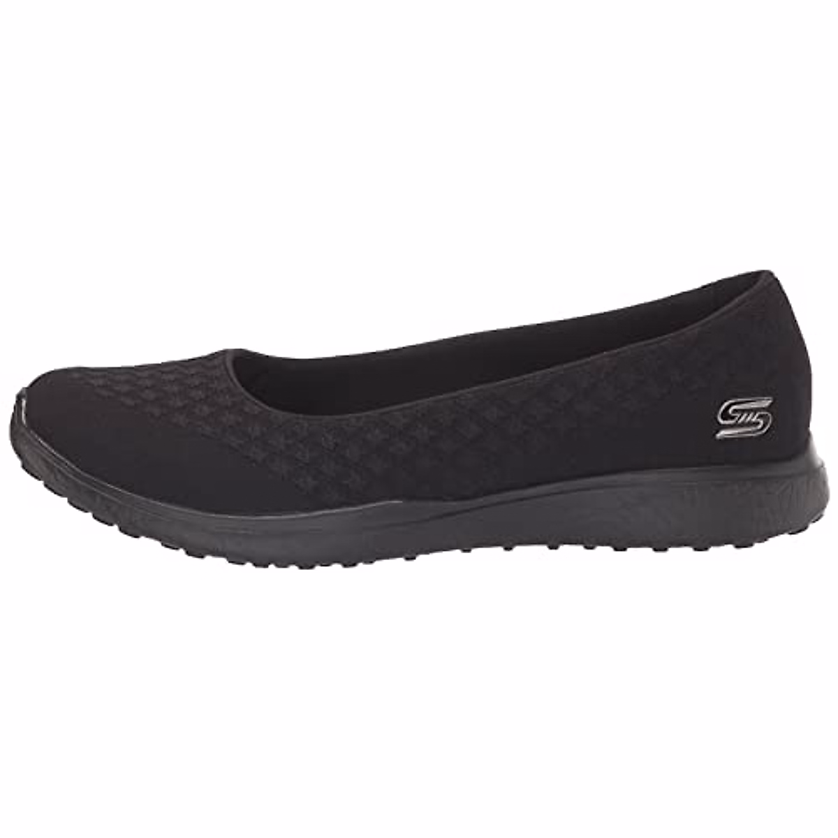 Skechers Sport Women's Microburst One up Fashion Sneaker,black,8.5 W US