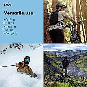 AARON Backpack – Backpack with Rain Cover, Ergonomic Back Padding, Women's and Men's Bicycle Backpack, Ideal as a Hiking Backpack or Ski Backpack in