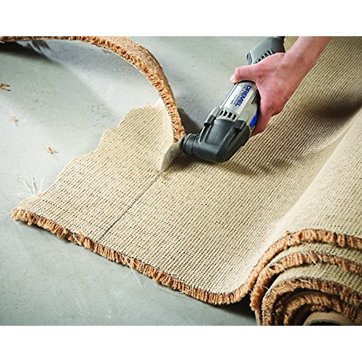 Dremel MM430 Multi Knife Oscillating Multi-Tool Accessory, Steel Blade Perfect for Cutting Flexible Materials - Universal Quick-Fit Interface Fits Bosch, Makita, Milwaukee, and Rockwell