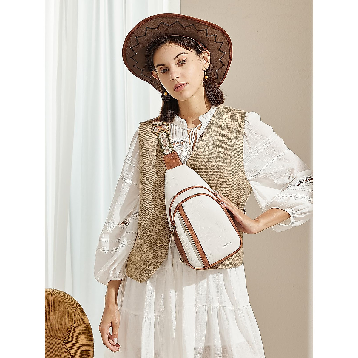 Crossbody Bag for Women, Sling Bag for Women, Cross Body Bag for Woman, Leather Sling Backpack Crosbody Bag Daypack