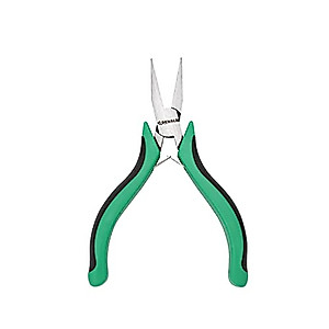 Amazon Brand - Denali 6-Piece Mini Pliers Set with Comfort Grip and Organizer Leather Storage Bag