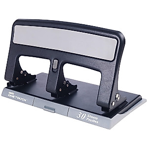 Staples 884279 One-Touch 26614 Heavy-Duty 3-Hole Punch 30-Sheet Capacity Black