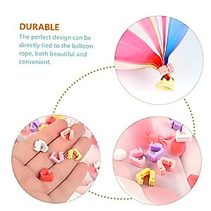Amosfun 500 Pcs Balloon Seal Clip Balloon Rings Buckle Balloon Connector Clip Balloon Arch Clip Sports Balloons Sealing Balloon Clip Balloon Arch Folder Balloon Ties Arched Set Plastic