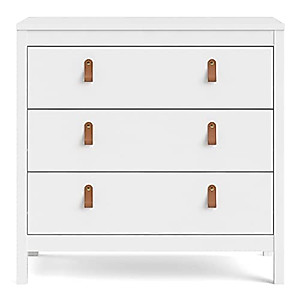 Tvilum 3 Drawer Chest, White