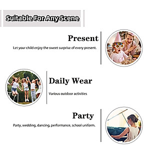 Flaryzone Toddler/Little Girls' Glittery Ankle Strap Mary Jane Flats Wedding Flower GILR Princess Dress Shoes (Pink,Toddler-Size 9)