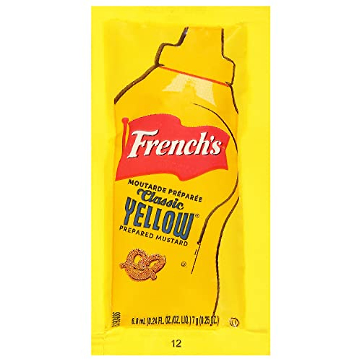 French's Classic Yellow Mustard Packets, 500 count - One 500 Count Individual Yellow Mustard Packets, Perfect Single-Serve Size for Delivery and Takeout Orders