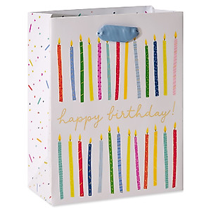 Papyrus Birthday Gift Bags with Tissue Paper, Balloons and Candles (2 Bags, 1 Large 13", 1 Medium 9", 8-Sheets)