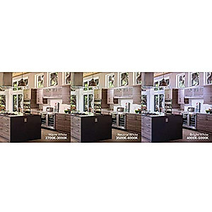 HALO Home RL56 Bluetooth Smart Integrated LED Recessed Ceiling Light, Tunable CCT (2700K-5000K), White, 5 in. and 6 in.