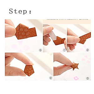 Yeooyoor 1030 sheets Origami Stars Papers Package DIY Paper - 27 Colors