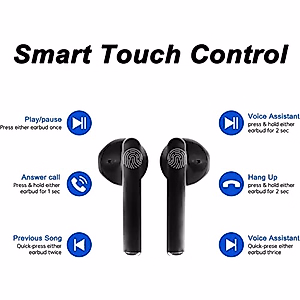 Wireless Earbuds,Bluetooth 5.3 Headphones Noise Cancelling Air Buds Pods 3D Stereo Ear pods in-Ear Ear Bud Built-in Mic IPX7 Waterproof Earphones Sport Headsets for iPhone/Samsung/Android