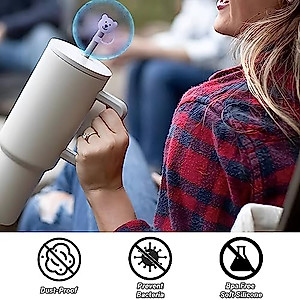 3 Pack Straw Covers Compatible with Stanley 30 40 OZ accessories Tumbler Cups Cartoon Soft Straw Protector Cover - BPA Free Soft Silicone