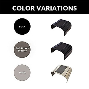 meistar Global Sofa Couch Arm Tray Table with EVA Base. Weighted Sides. Fits Over Square Chair arms. (Dark Brown)