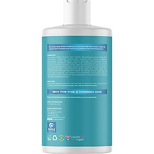 Volumizing Biotin Conditioner for Thinning Hair - Volumizing Conditioner for Fine Thin & Weak Hair - Sulfate Paraben & Silicone Free Hair Conditioner Nourishing Plant Proteins & B Vitamins (16 Fl Oz)