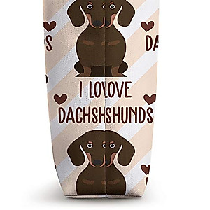 Dachshunds I Love Cute Dachshund Owner Lovers Gift Tote Bag