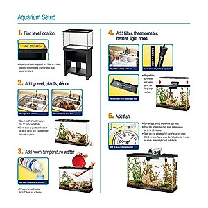 Aqueon Standard Glass 10 Gallon Rectangular Tank for Aquariums & Terrariums