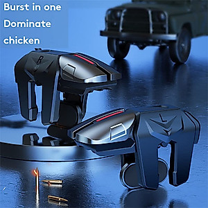 Phone Game Triggers, Mobile Gaming Controllers Joysticks Compatible for PUBG Gamepad Buttons Trigger for Survival Aim Shooting Sensitive Smartphone Fire Shooter Joystick Controller Grip