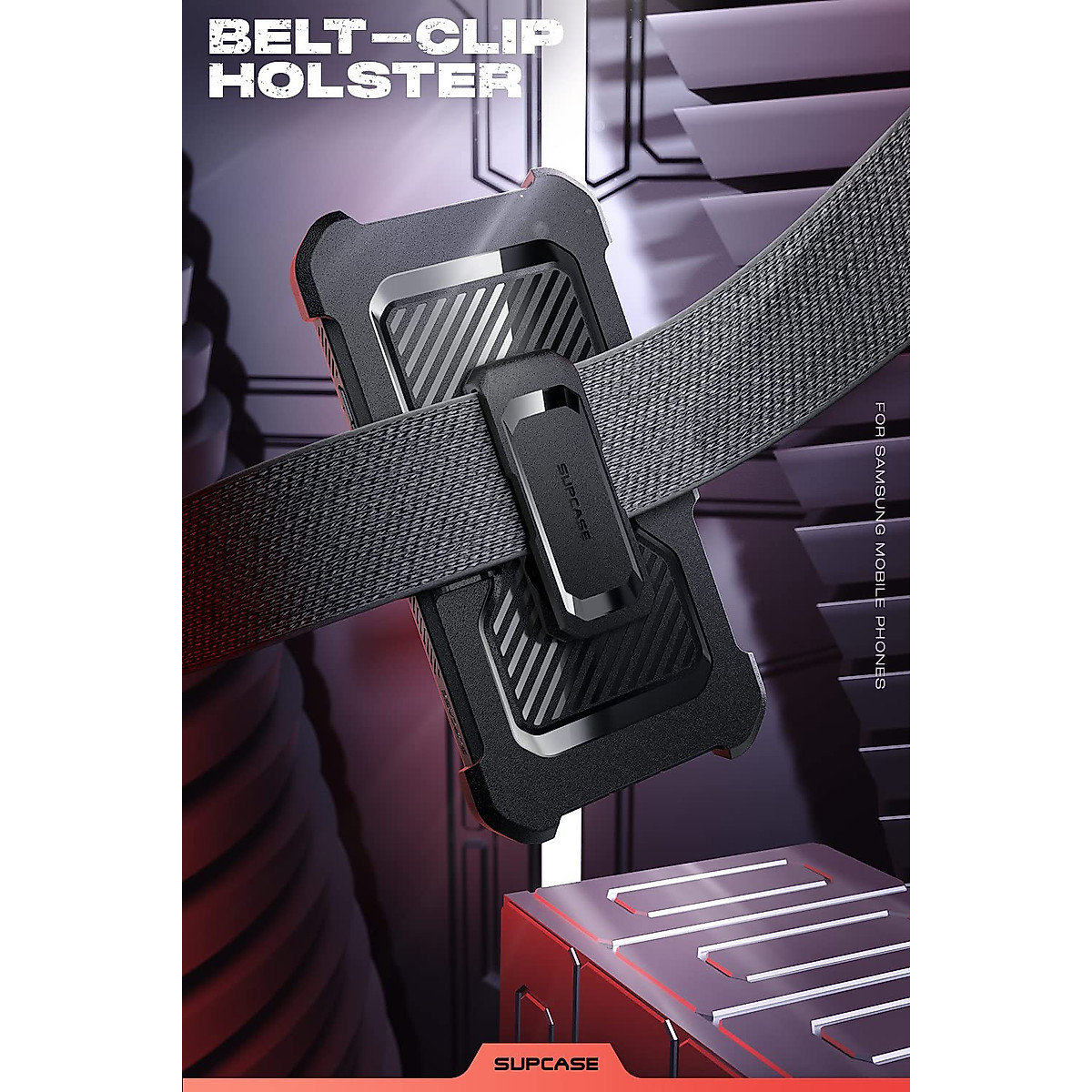 SUPCASE Unicorn Beetle Pro Case for Samsung Galaxy S23 Ultra 5G (2023), Full-Body Dual Layer Rugged Belt-Clip & Kickstand Case with Front Frame (Black)