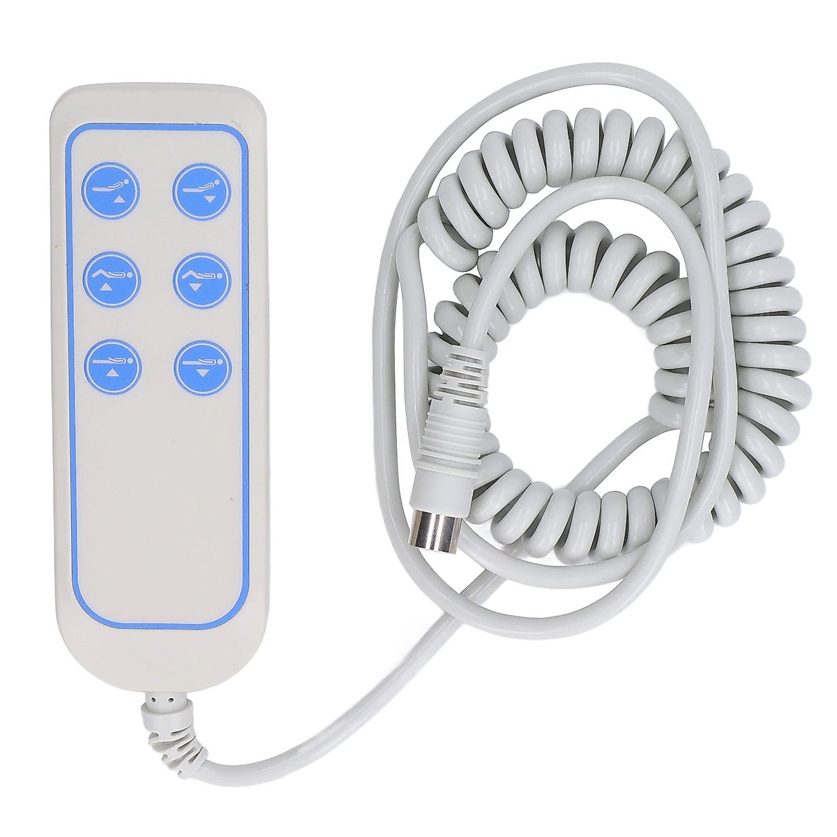 Lifting Bed Controller, Hospital Bed Remote Control 6 Button Remote Hand Control Controller with 8 Pin Plug Replacement Lift Chair or Power Recliner Hand Control Compatible with Pen faders and contro