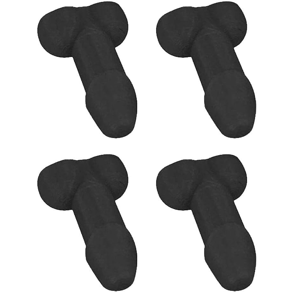 4Pcs Black Funny Creative Valve Stem Caps,Funny Airtight Dust Proof Covers Universal Car Tire Dick Shape Valve Caps Luminous Stem Cap Kit for Cars,SUV,Bicycle,Trucks Motorcycles Tire Valve Stem Caps