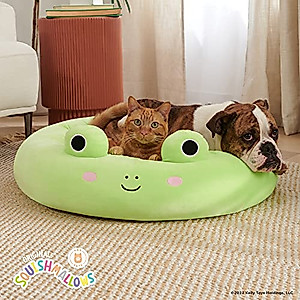 Squishmallows 20-Inch Wendy Frog Pet Bed - Small Ultrasoft Official Squishmallows Plush Pet Bed