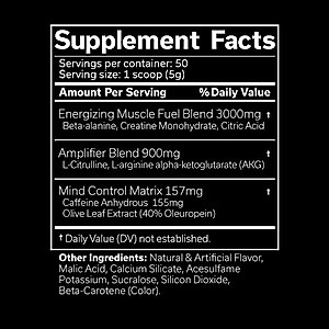 JNX SPORTS The Curse! Pre Workout Supplement - Energy & Focus, Enhanced Blood Flow - Vegan Nitric Oxide Booster with Creatine & Caffeine | Peach Rings | 50 SRV