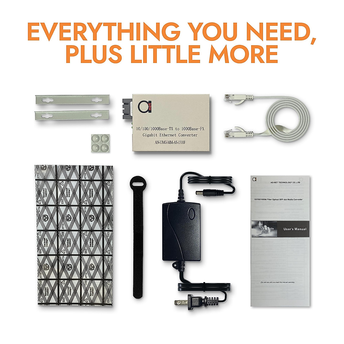 Single Mode Gigabit Fiber Media Converter - Built-In Fiber Module 20 km (12.42 miles) SC – to UTP Cat5e Cat6 10/100/1000 RJ-45 – Auto Sensing Gigabit or Fast Ethernet Speed - Jumbo Frame - LLF Support