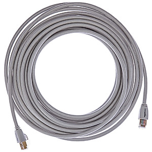 Amazon Basics RJ45 Cat7 Network Ethernet Patch Cable - 25 Feet, Light Gray