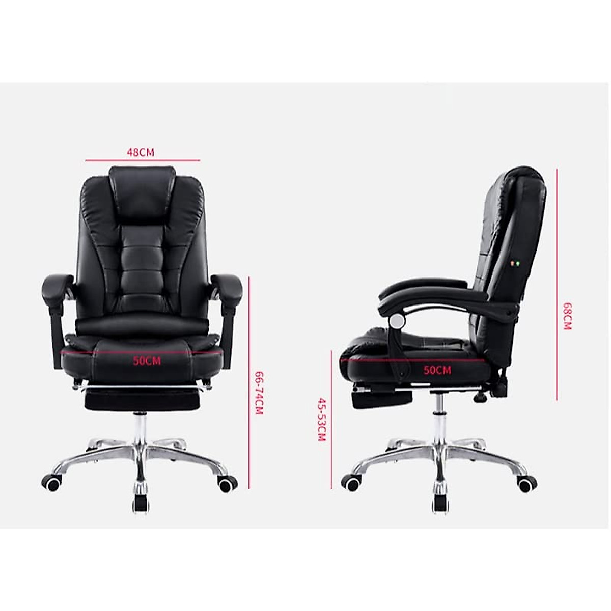 TJLSS Office Chair Multifunction Office Computer Chair Swivel Reclining Boss Chair Household Study Room