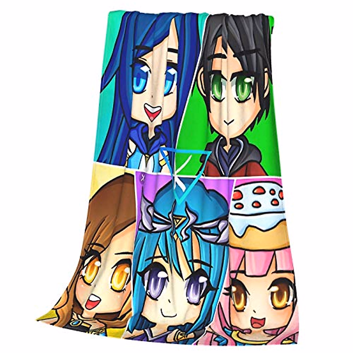 The Krew Its-Funneh All Protagonists Blankets Super Soft Warm Faux Fur Throw Blanket -Ultra-Soft Micro Fleece Blanket Twin, Warm, Lightweight, Pet-Friendly, Throw for Home Bed, Sofa & Dorm