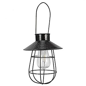 Solar Hanging Light, Weatherproof Outdoor Hanging Lamp, Iron Art Hollow Automatical for Home Decoration Gardens, Courtyards, Porches