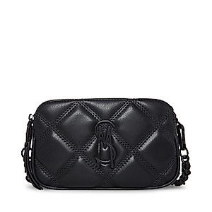 Steve Madden Daisy Quilted Crossbody, Black