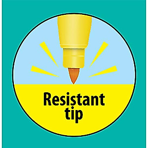 BIC Kids Coloring Markers, Medium Tips, 2 Packs of 10 Markers, Assorted