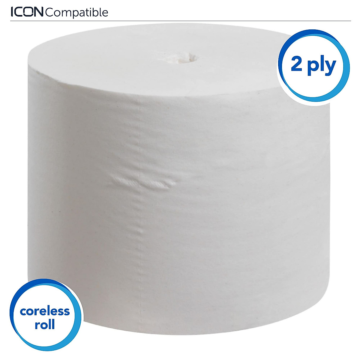 Scott Professional Essential Coreless High-Capacity Standard Roll Bulk Toilet Paper (07001), 2-Ply, White (36 Rolls of 800 Sheets, 28,800 Sheet Total)