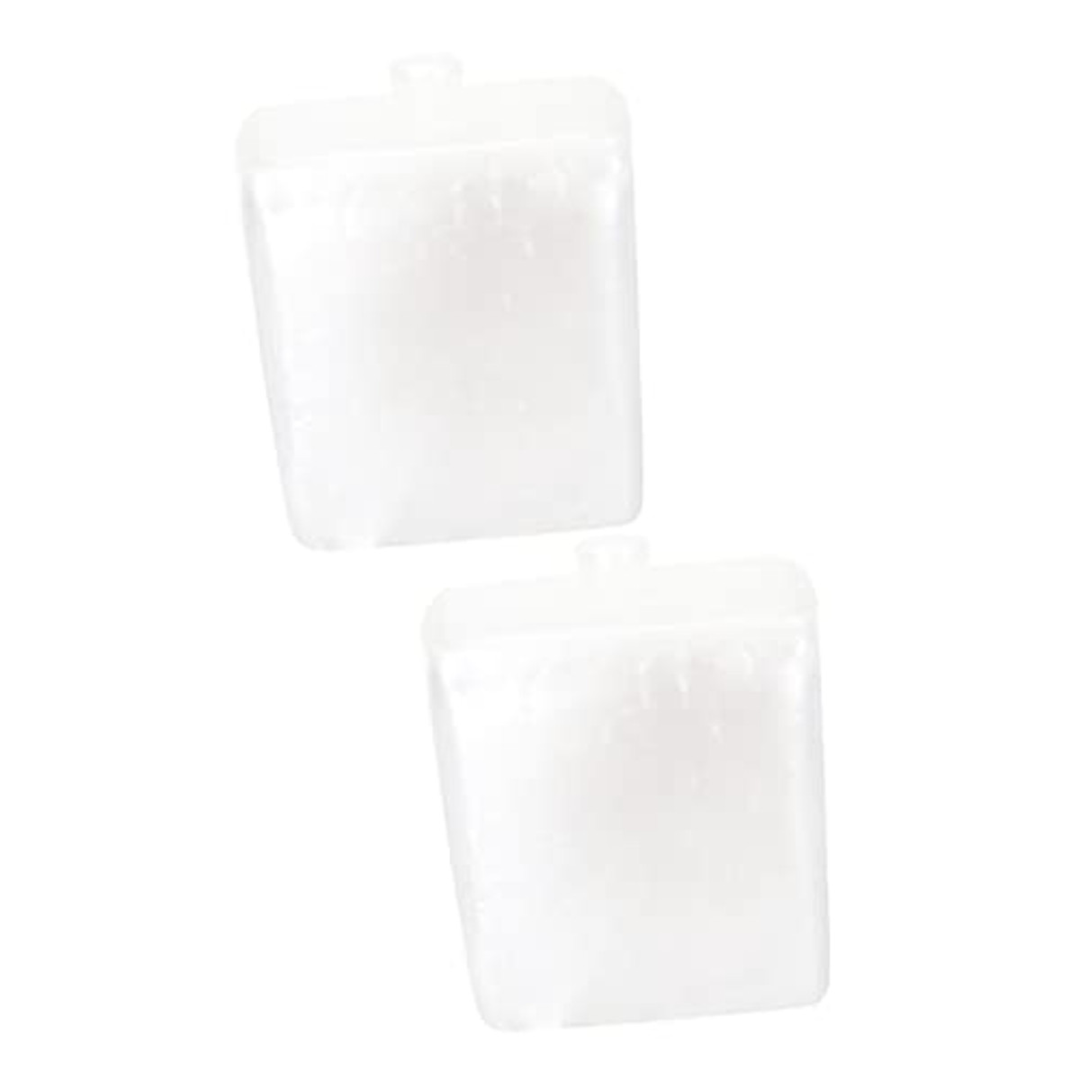 Zerodeko 2pcs Cotton Swab Box Cotton Round Holder Cotton Swabs for Makeup Round Container with Lid Storage Canister Desktop Cosmetics Box Cotton Swab Holder Toothpick Organizer Resin