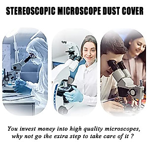 Microscope Dust Cover Compatible with 3.5X-180X, 3.5X-90X, SW-3T24Z - Lab lensmeter Instruments Accessories, PVC, Extra Large, 31.1"x23.2"x20.5"