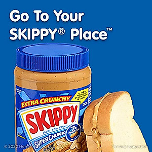 Skippy Peanut Butter, Super Chunky, 80 oz (2 ct)