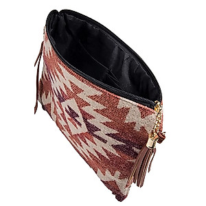 Southwestern Saddle Blanket Navajo Native American Western Print Crossbody Clutch Bag Purse