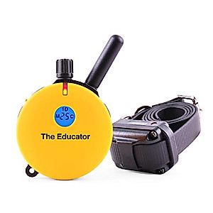 Educator ET-400-3/4 Mile Rechargeable Dog Trainer Ecollar with Remote for Medium and Large Dogs by E-Collar Technologies - Electric, Vibration and Tone Stimulation Collar w/PetsTEK Training Clicker