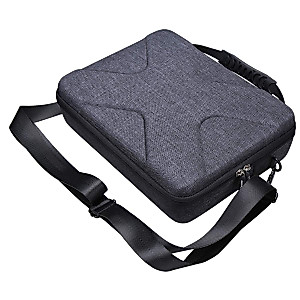 Aproca Hard Carrying Case Compatible with Sony Playstation 4 Slim (PS4 Slim) 1TB Console (Dark Blue-Lite Version)